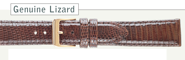 Pink Lizzard Leather Watch Strap