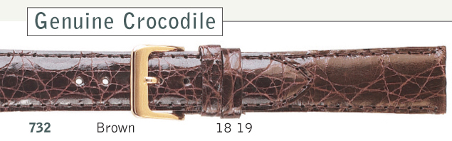 Croc Watch Strap - Black