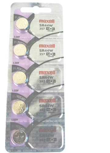 357/303 Maxell Watch Battery - Strip of 5